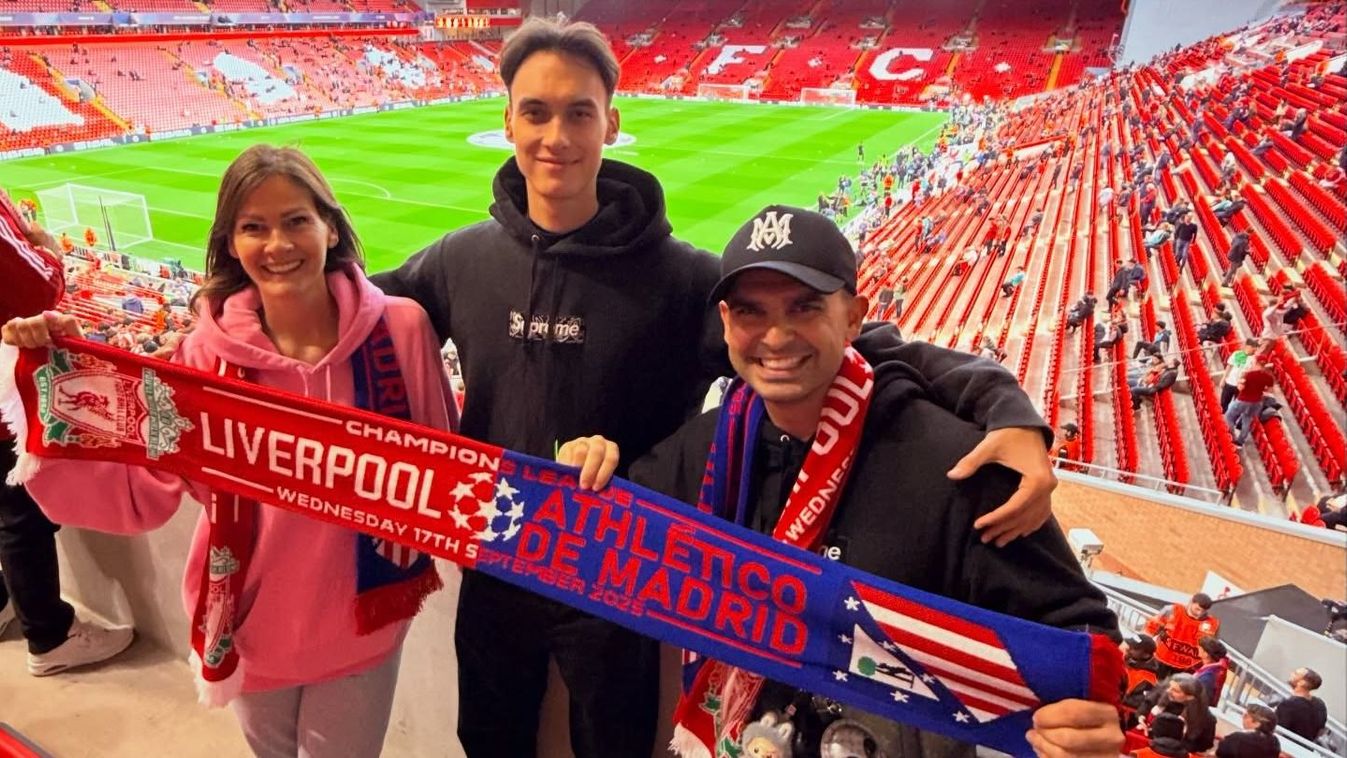 Horváth Tamás, Péterfi Andi és Dávid Liverpoolban ünnepeltek