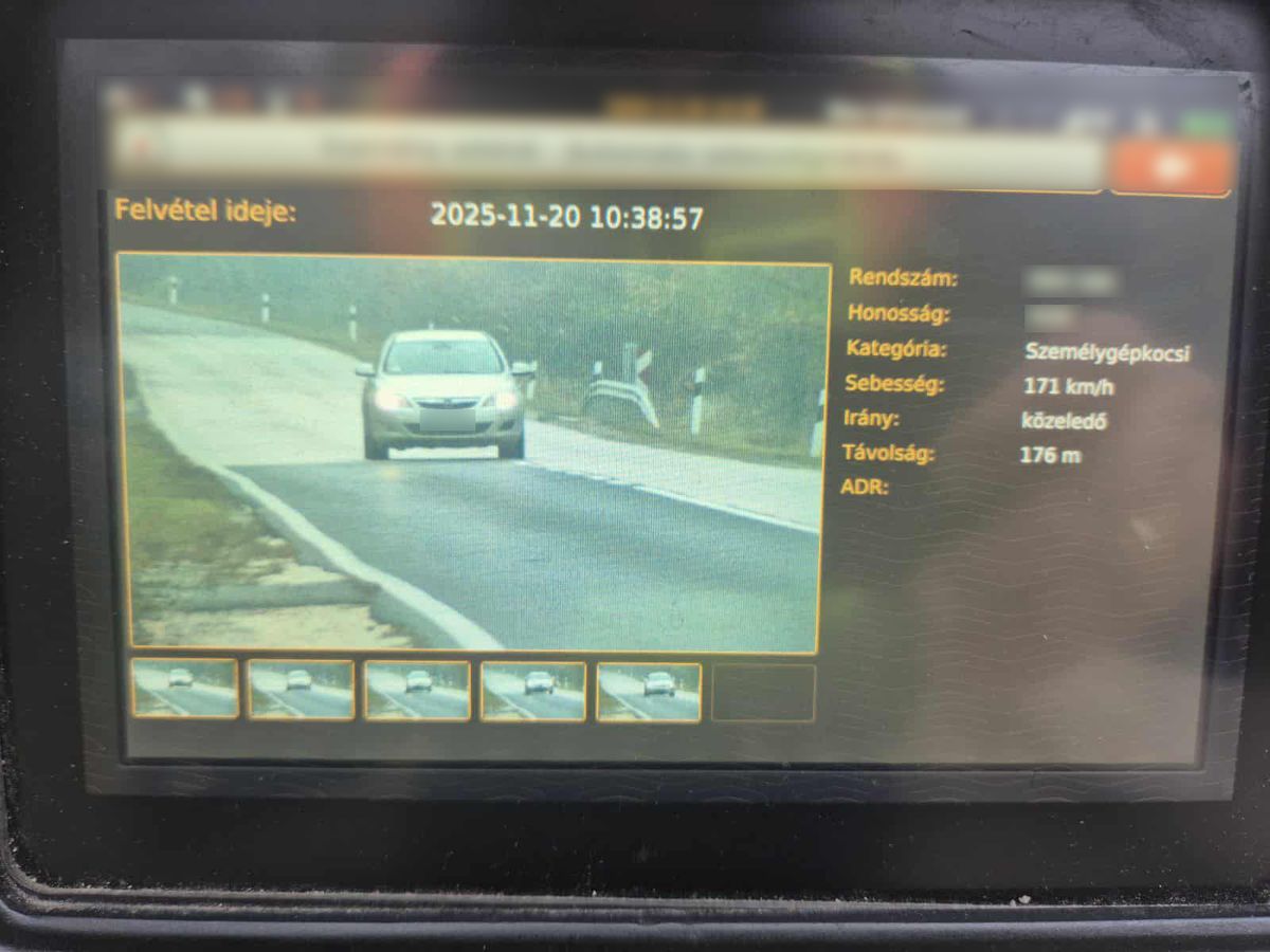 Traffipax: újabb Fejér vármegyei gyorshajtási rekord jött